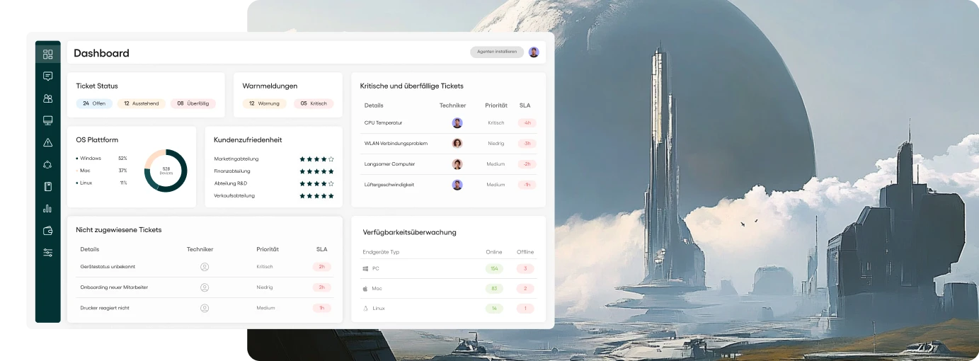 Ateras All-in-One IT-Tool für RMM, Ticketing und Helpdesk
