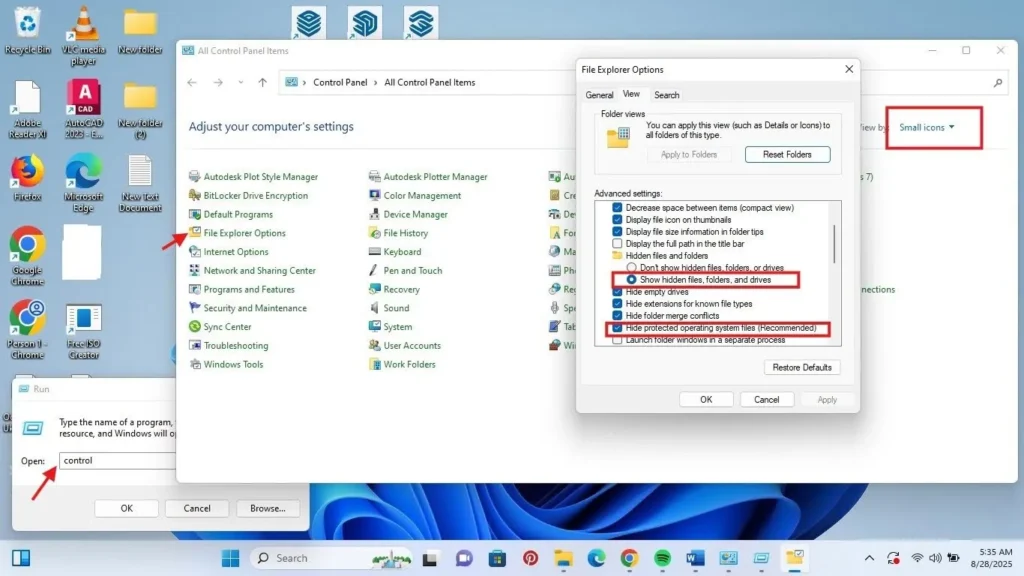 How to show hidden files in Windows 11