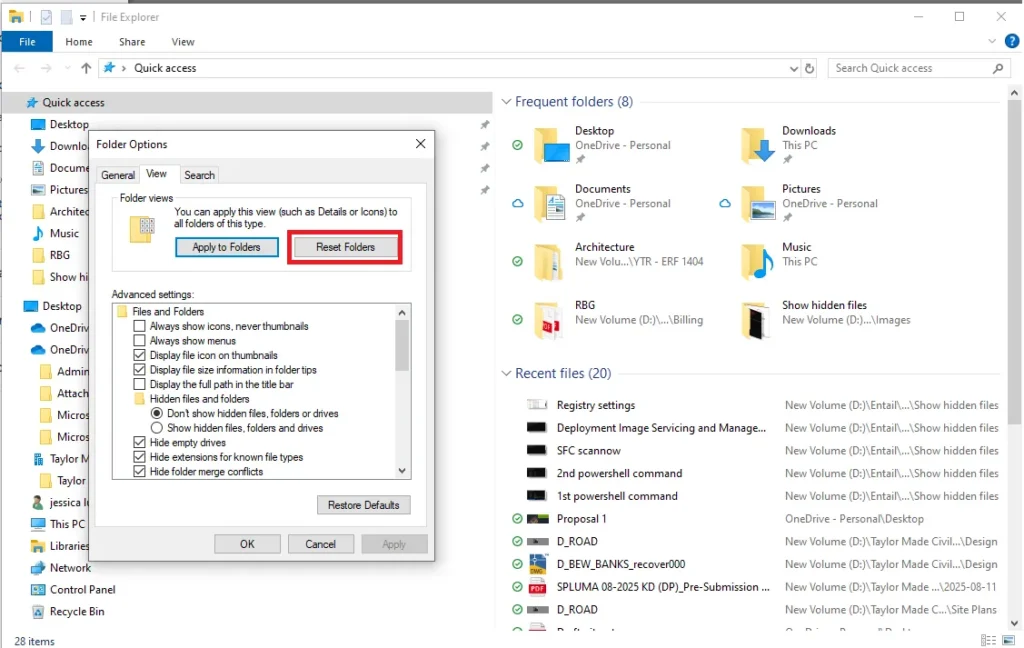 How to show hidden files in Windows 11
