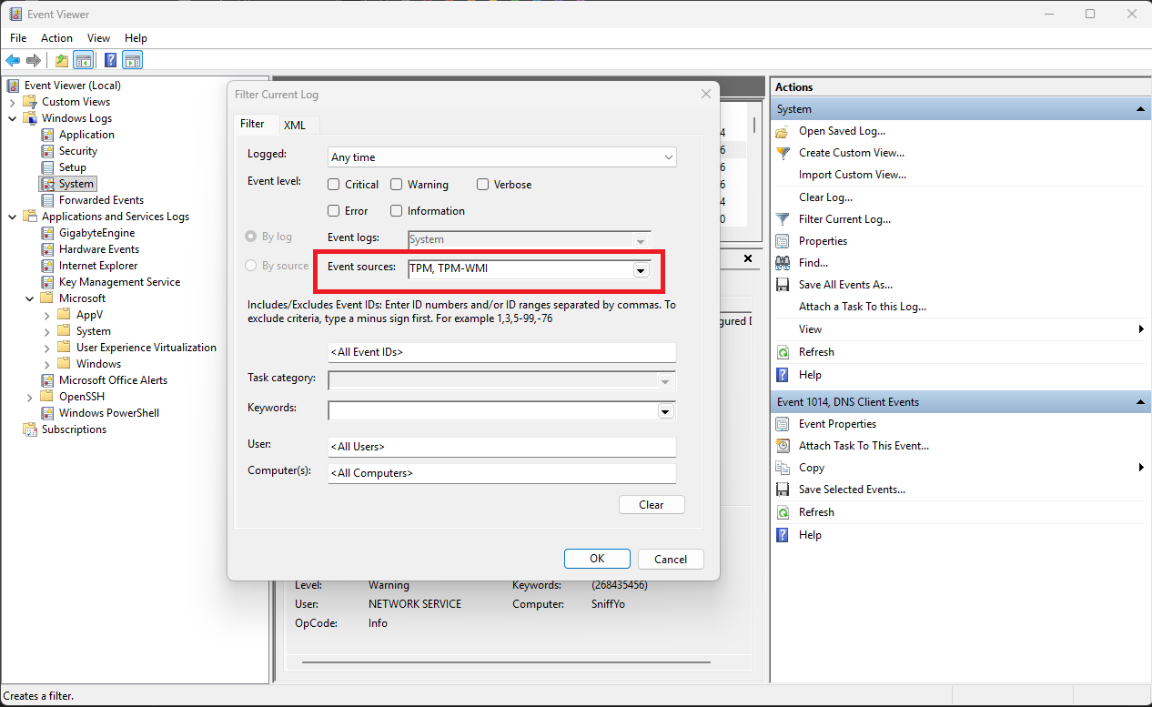 How to fix Alert! TPM device is not detected