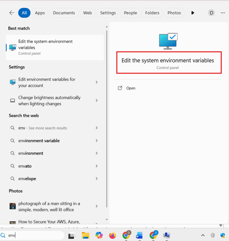 How to view and manage environment variables in Windows