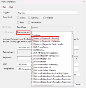 How to read Memory Diagnostics tool results