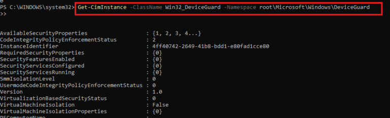 How to verify if Credential Guard is enabled or disabled in Windows