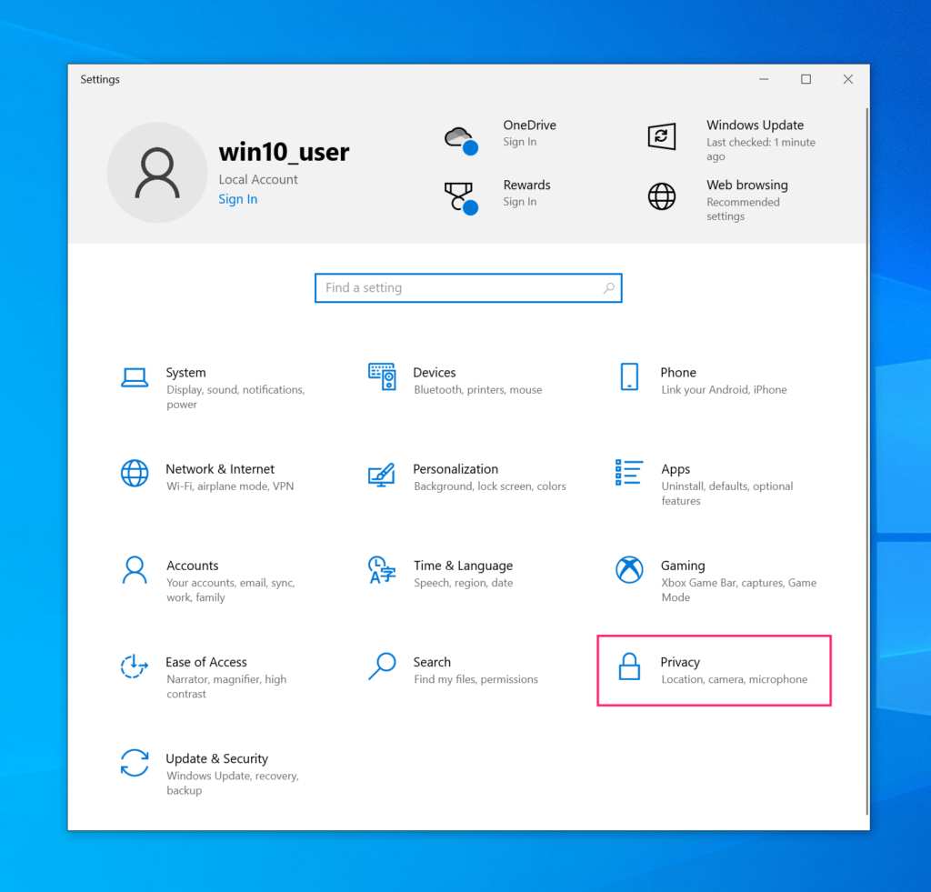 How to enable or disable location services in Windows